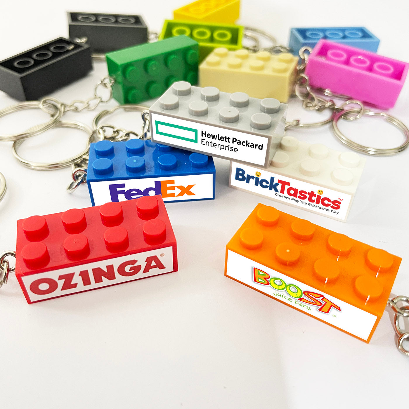 2X4 Basic Brick Key Chain - Corporate Gift - Branded with your LOGO ...